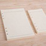 A5 Refill Lined Paper Standard 6 holes Inserts, 90 Sheets - Notebookpost