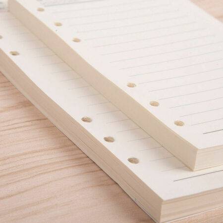 A5 Refill Lined Paper Standard 6 holes Inserts, 90 Sheets - Notebookpost