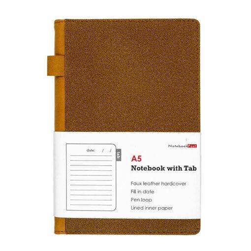 Leather Bound Notebook with Tabs - Notebookpost