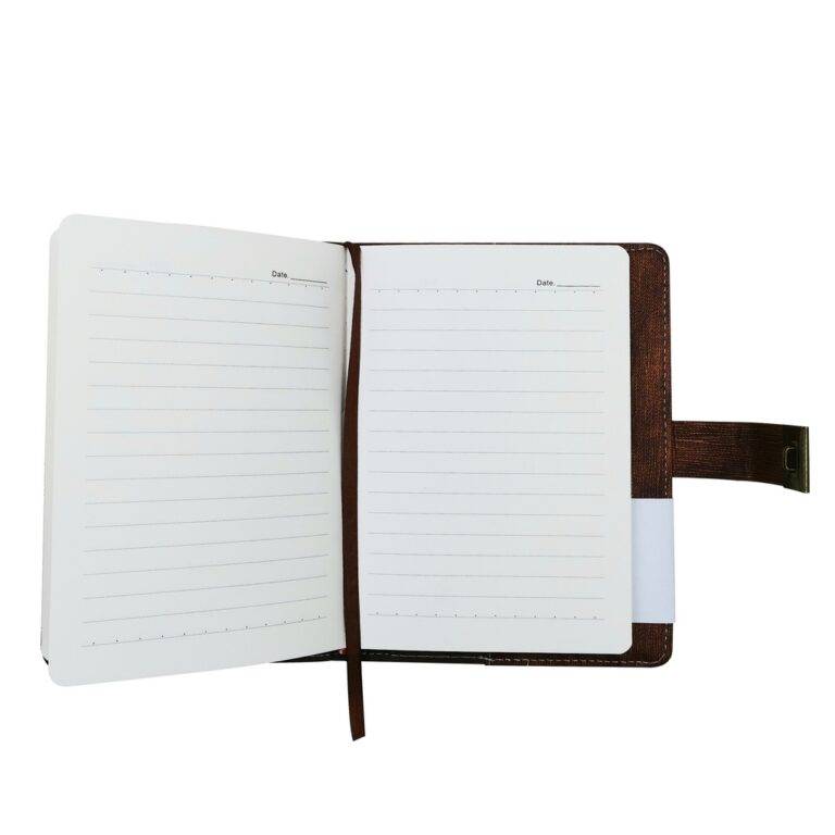 A5 Coffee Faux Leather Diary Journal with Code Lock for Boys, 254 Lined ...