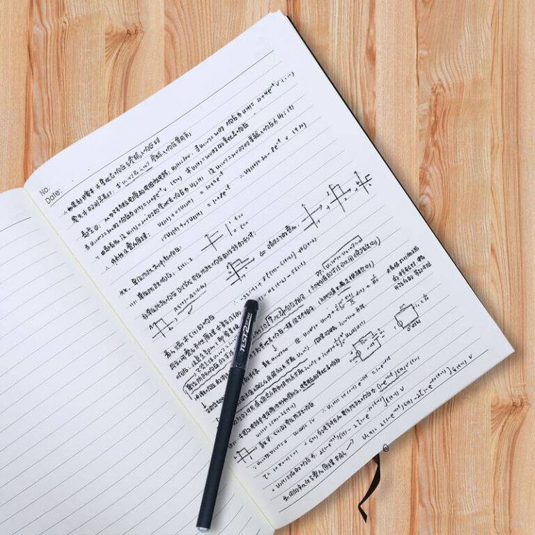 A4 Notebook, 400 Lined Pages, Soft Leather Cover - Notebookpost